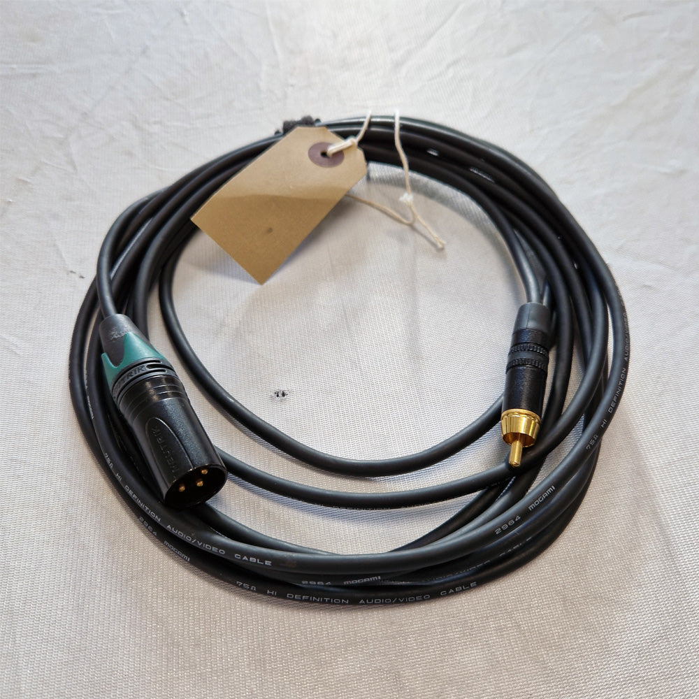 4m Mogami Male XLR to Phono Cable - Clearance — Studiocare