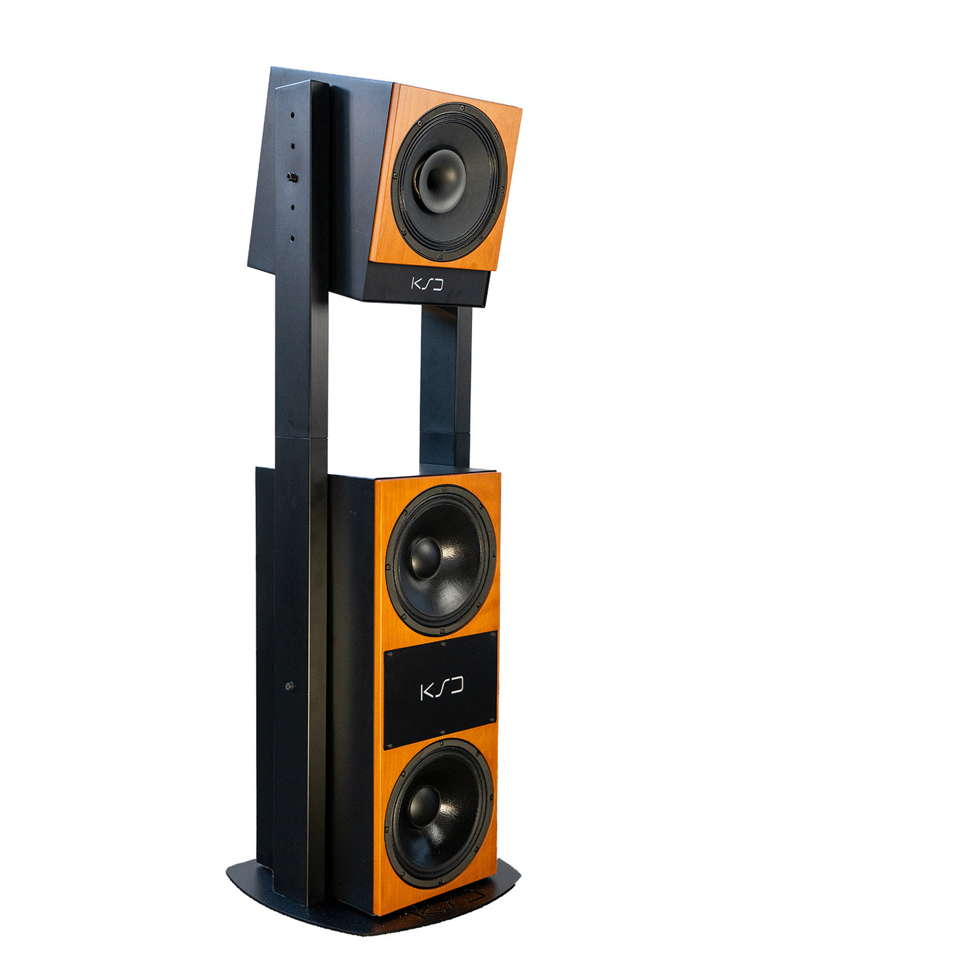 KS Digital C100 Cherry 2-Way 10" Coaxial Active Reference monitor spea ...