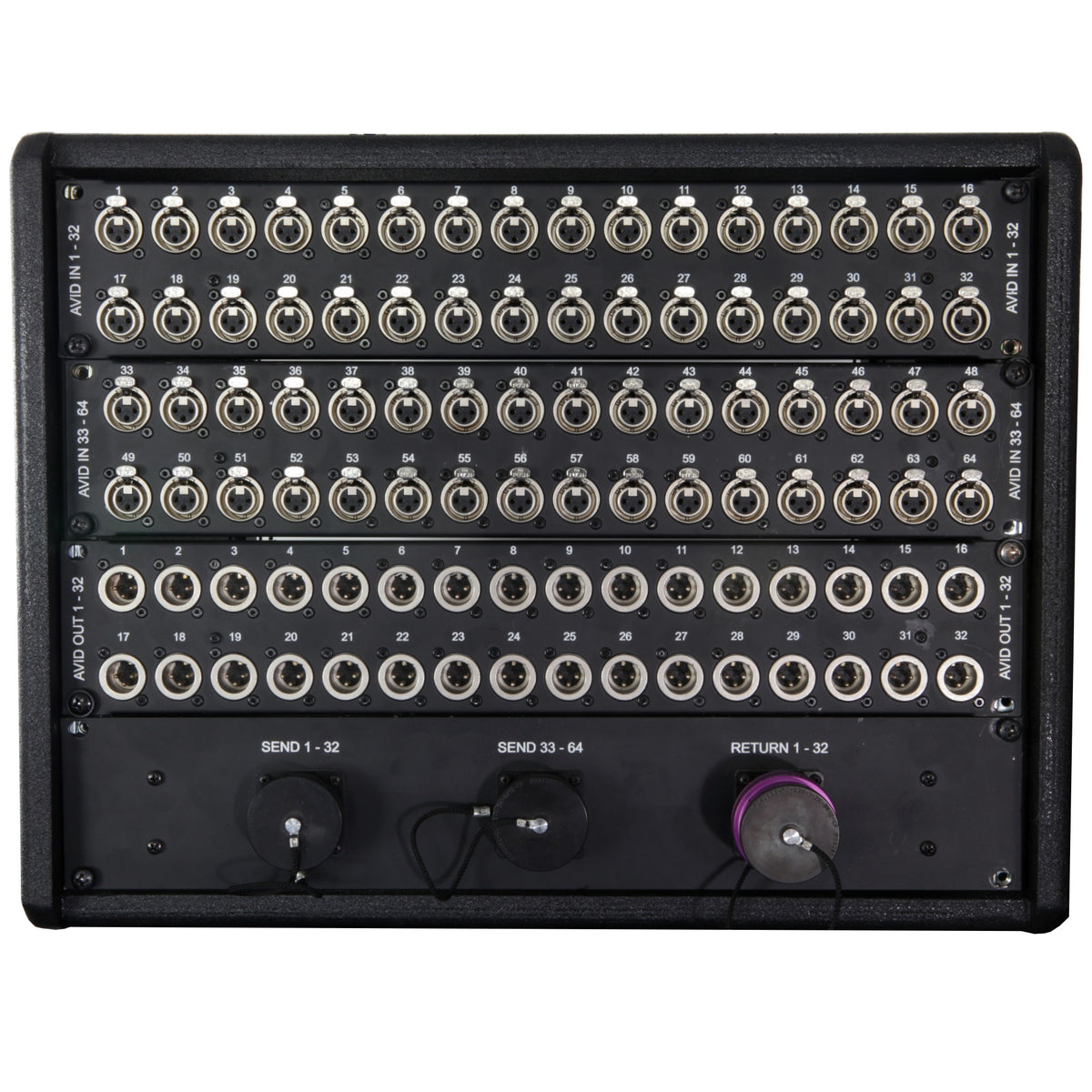 Custom XLR Patch System 64/32 XLR Panel to 64/32 XLR Tails via 3 x 3m ...