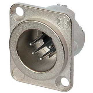 Neutrik NC5MD-LX 5 Pin Male Chassis Mount XLR Connector — Studiocare
