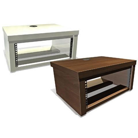 TD 4U Desktop Rack Incl. Rack Strip - Available in White & Walnut ...